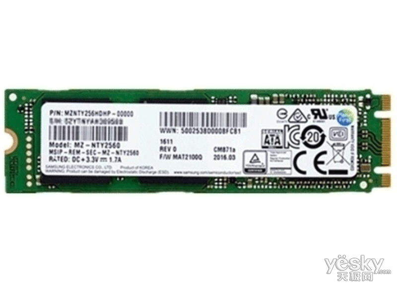 【图】三星CM871 M.2 SATA(128GB)_整体外观 _图1-天极产品库